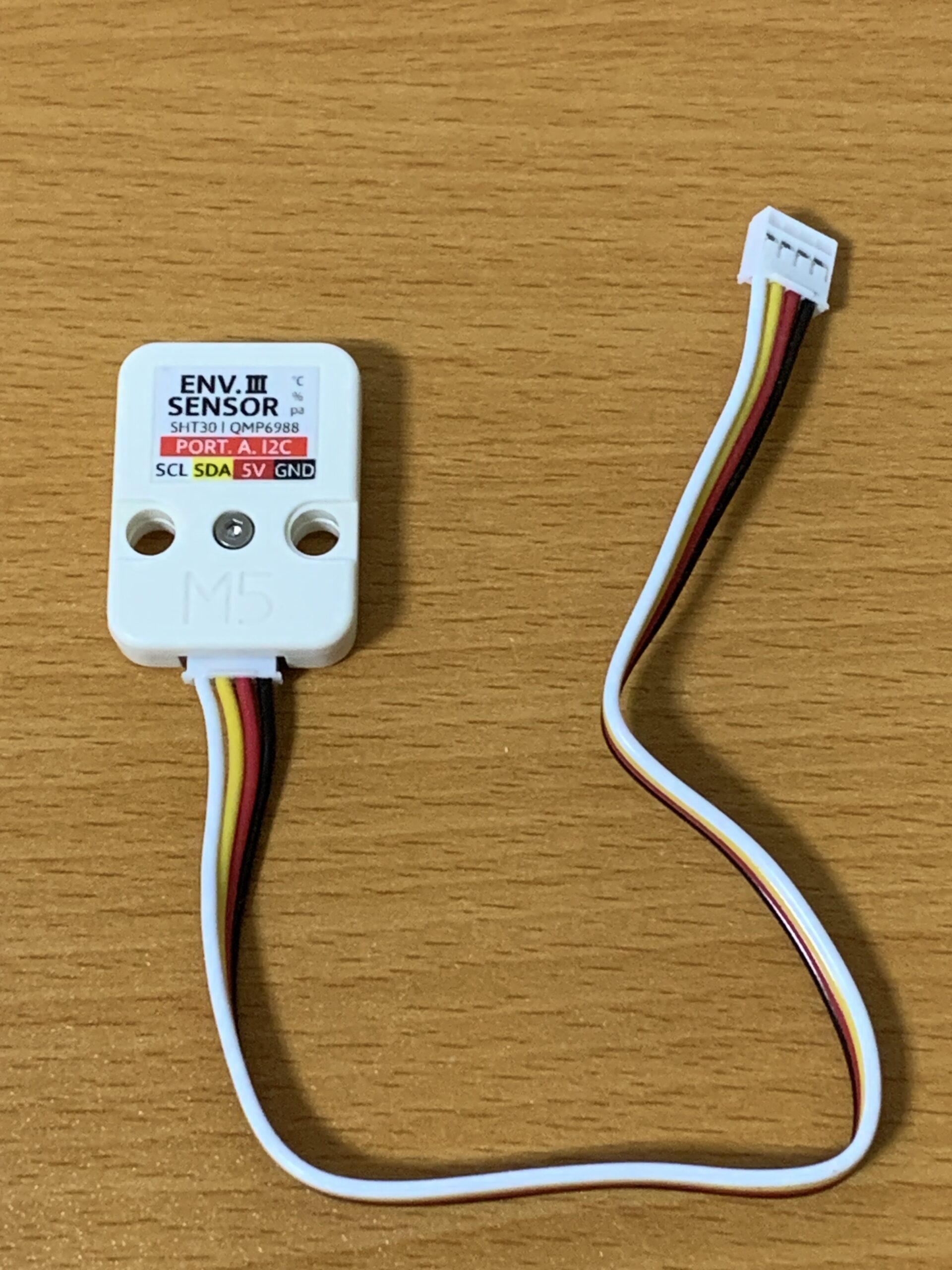 M5stick c PlusとENV IIIを使用したプログラム｜温度、湿度、気圧の値を液晶パネルに表示(旧情報) | FA備忘録の村